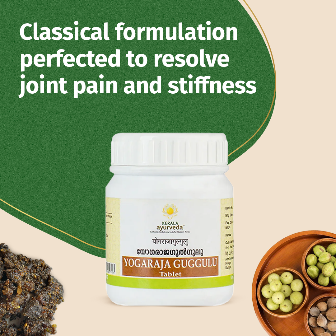 Yogaraja Guggulu Tablet – Joint & Vata Balance | Kerala Ayurveda India